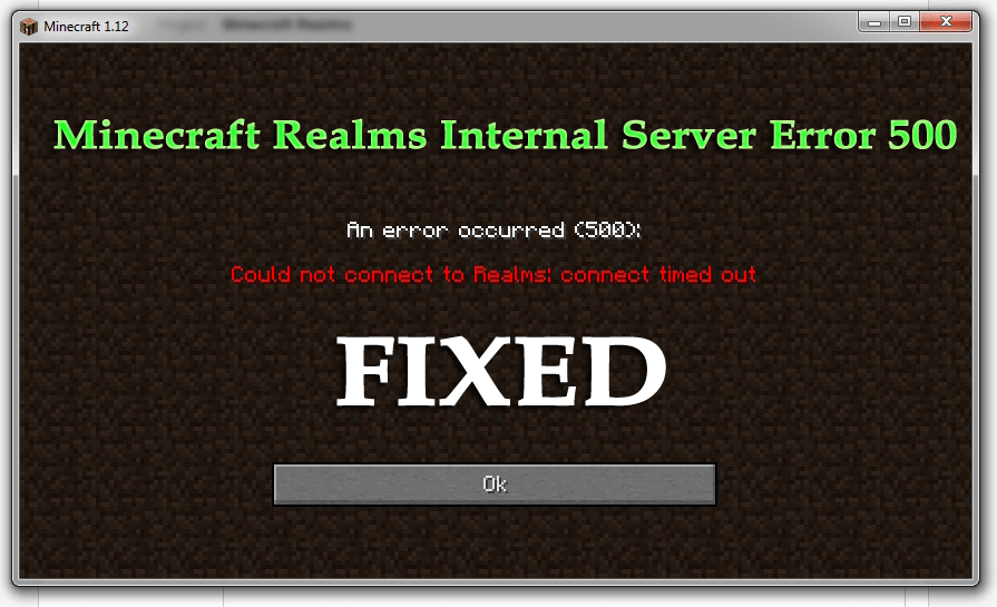 Fix Minecraft Realms Interne serverfout 500 [100% opgelost]